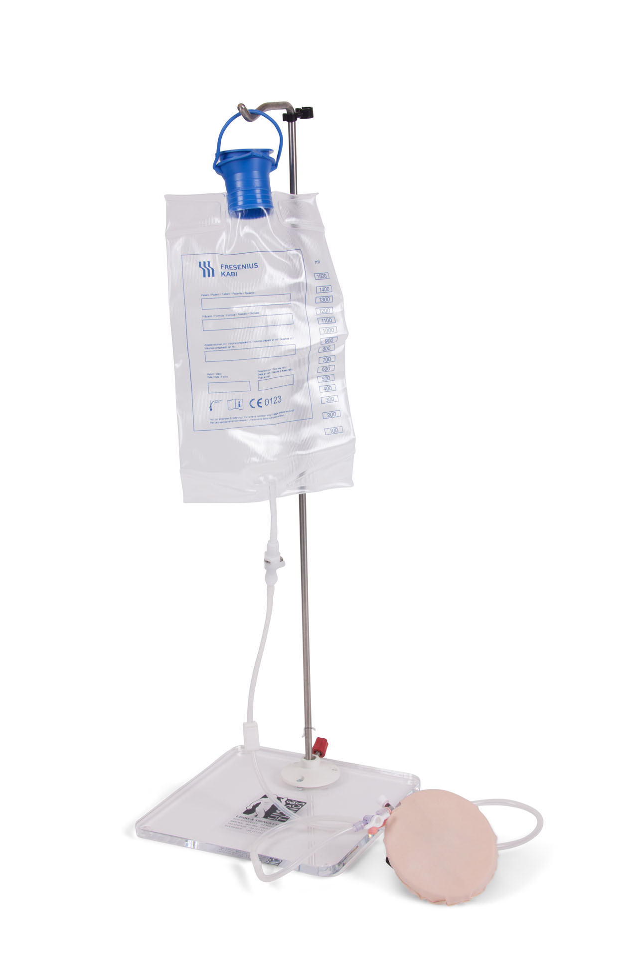 Blood Giving Set With Blood Bag, Luer Lock Tube Adapter and Metal Stand ...